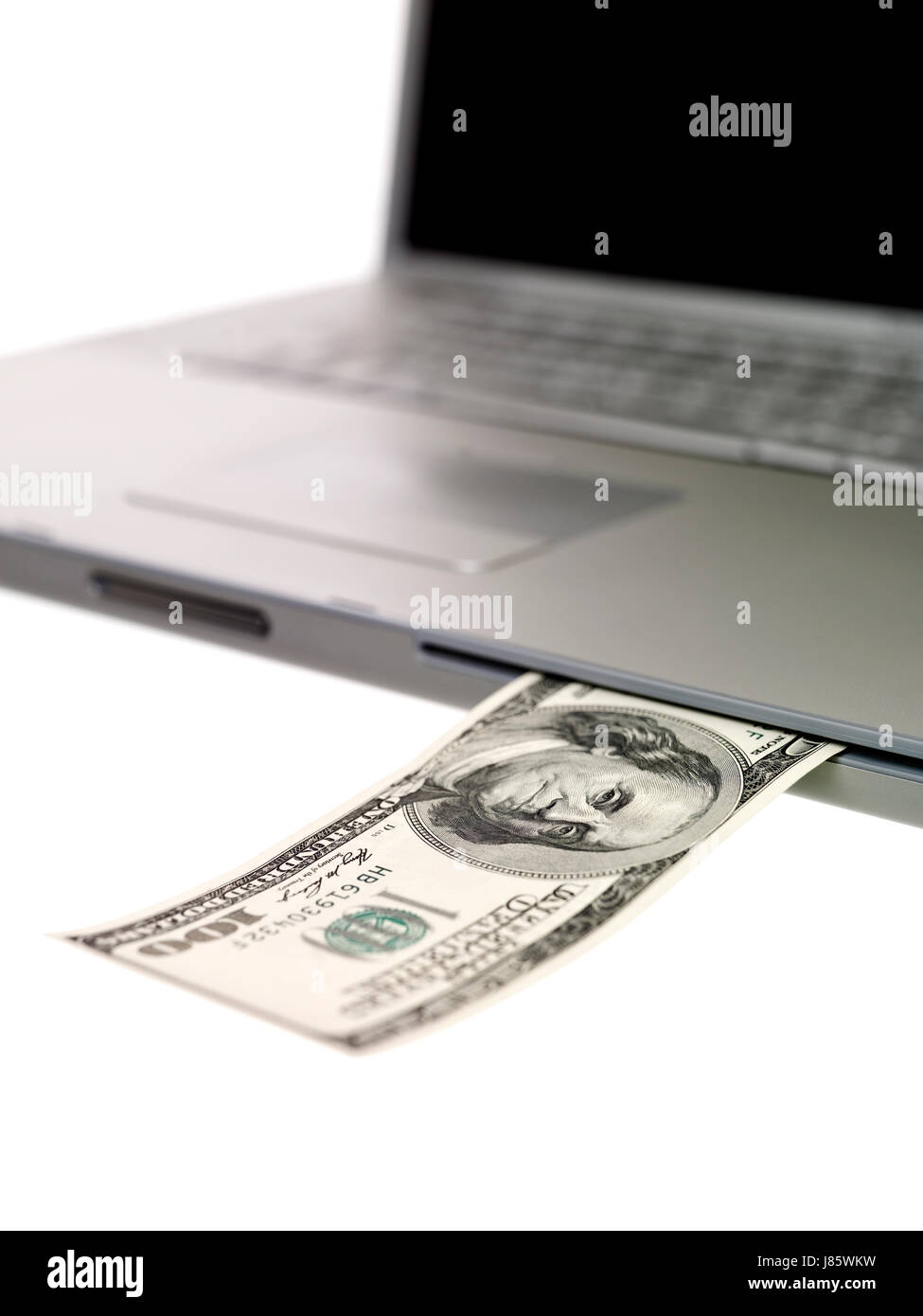 laptop notebook computers computer dollar dollars isolated currency ...