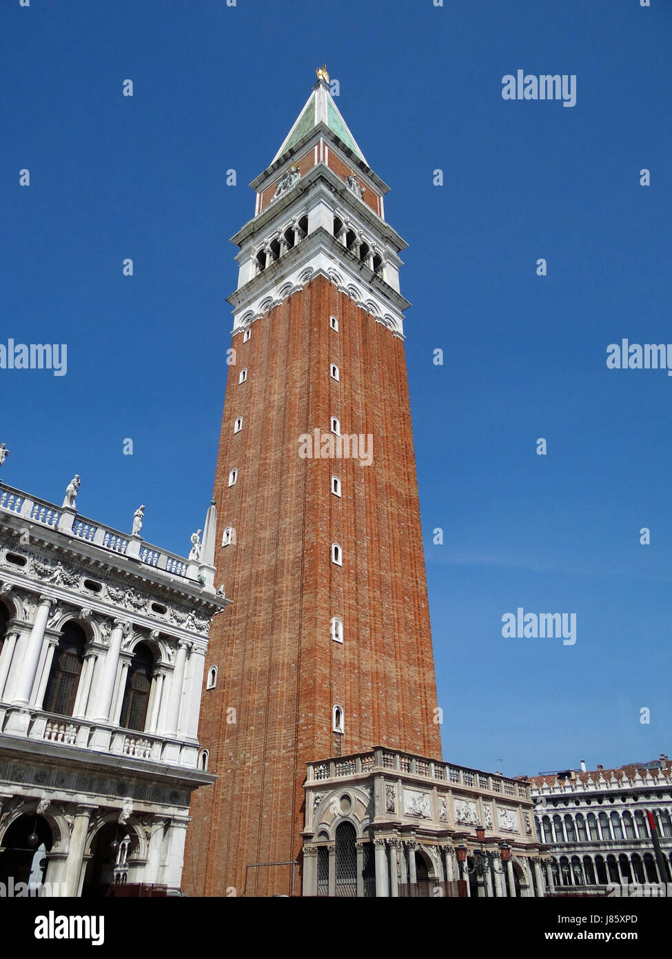 tower venice square brick bell italy tower religion city town monument ...
