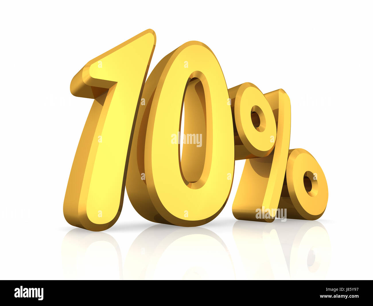 ten number percent percentage cartoon gold calculation isolated stock ...