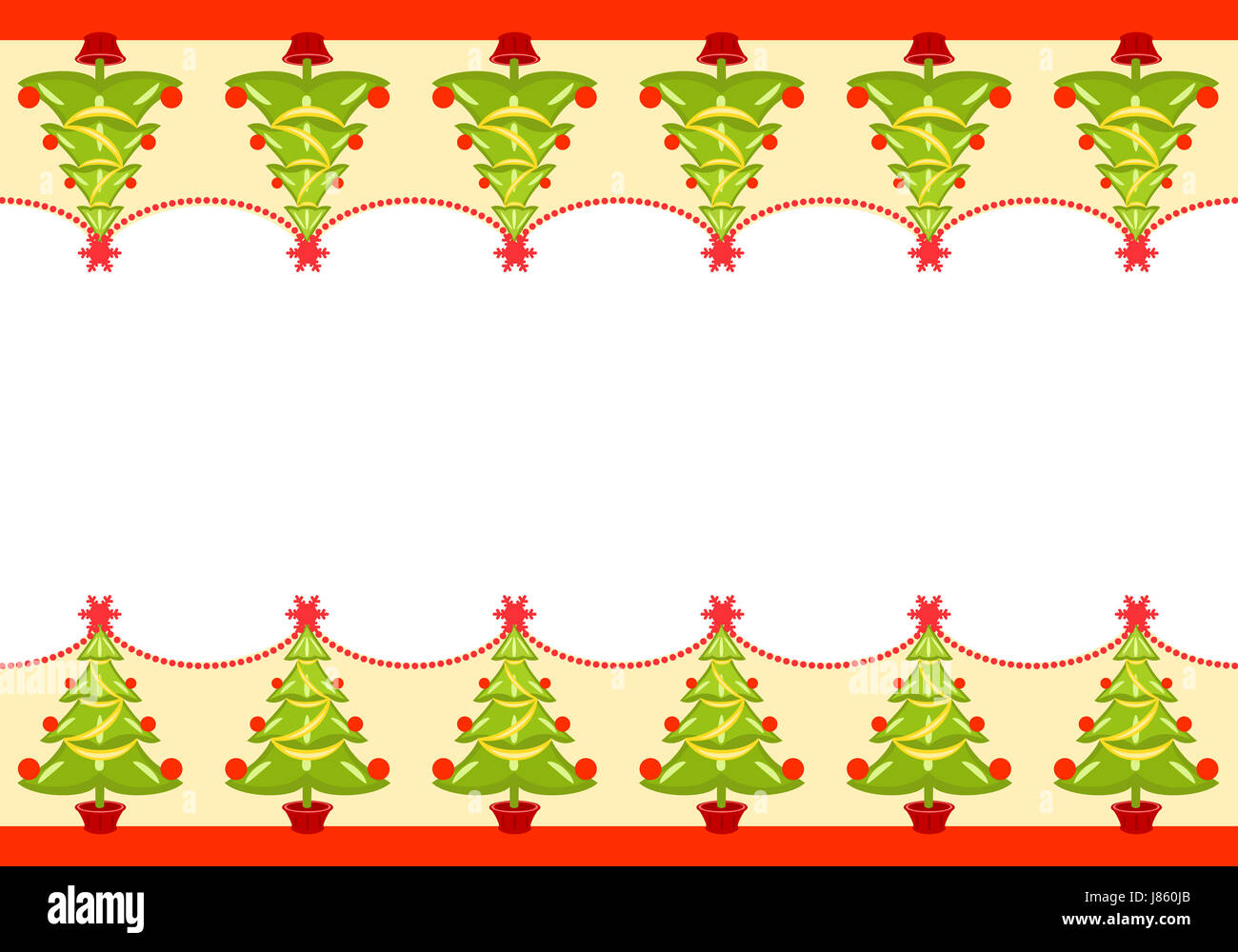 Christmas trees border frame hi-res stock photography and images - Alamy