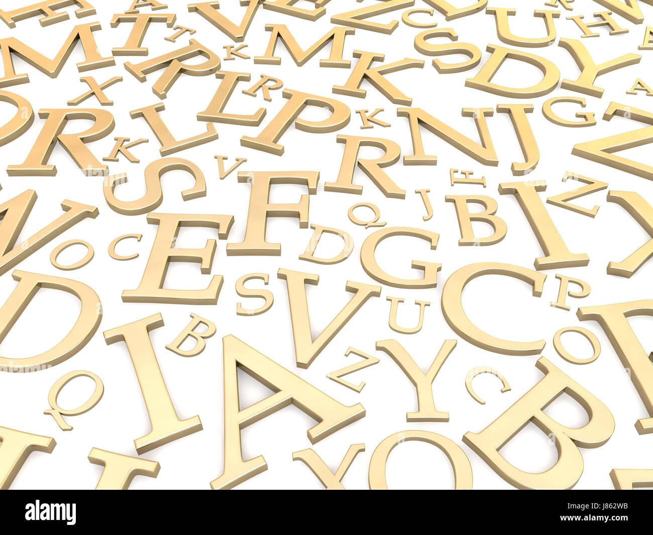 type model build golden letters letter text alphabet char gold type ...