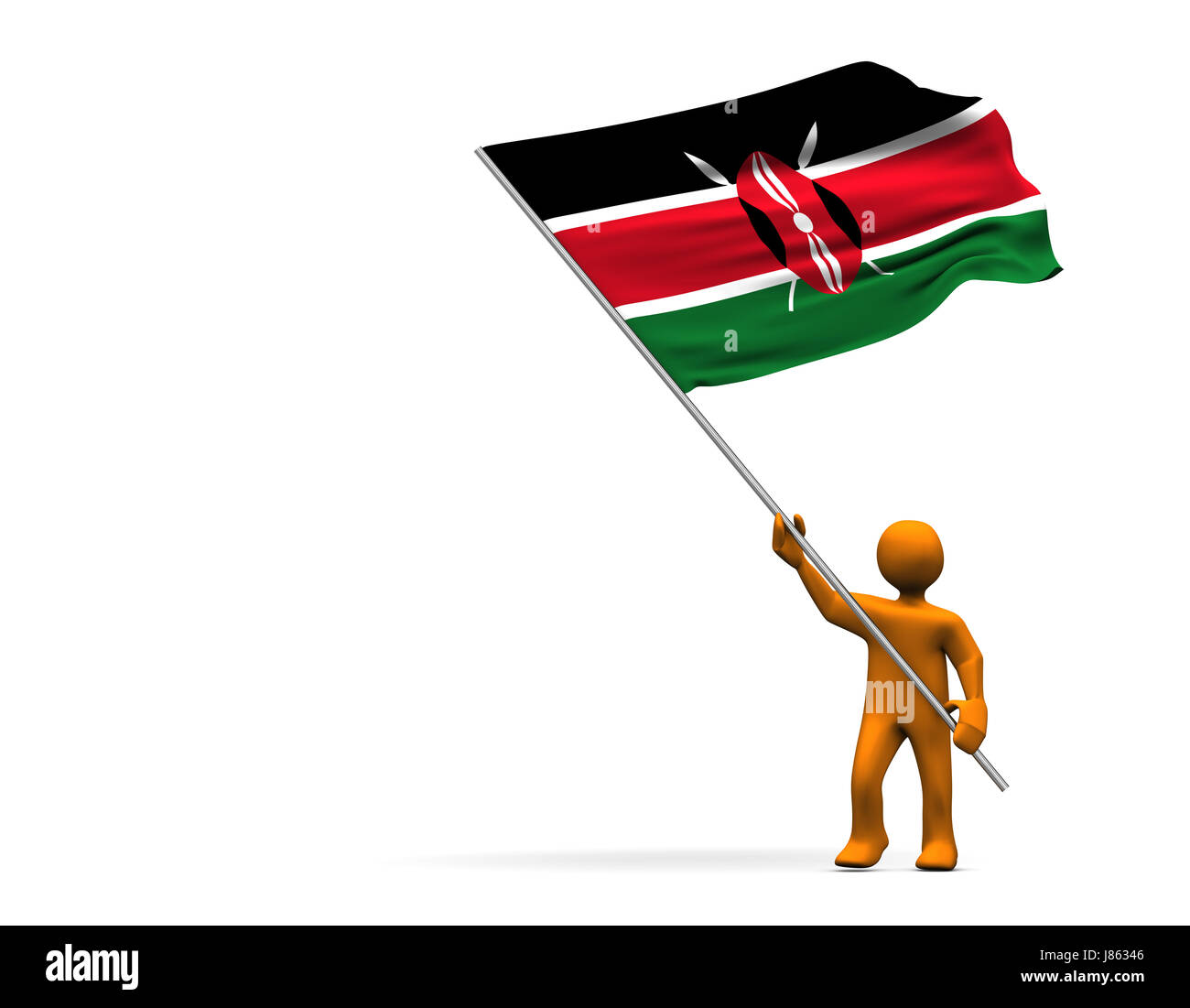 Kenya flag hi-res stock photography and images - Alamy