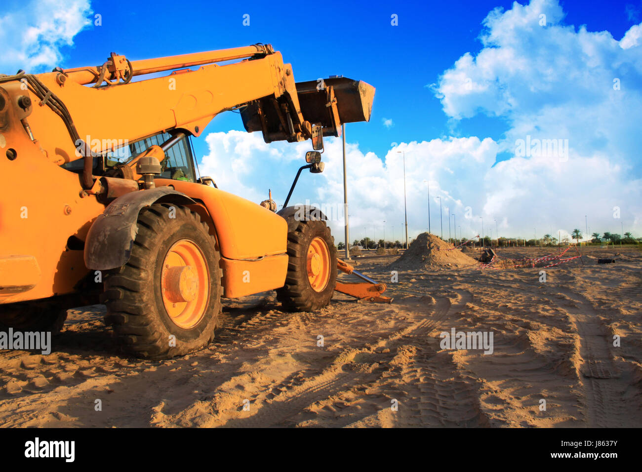desert wasteland work factory scene location site loader robot ...