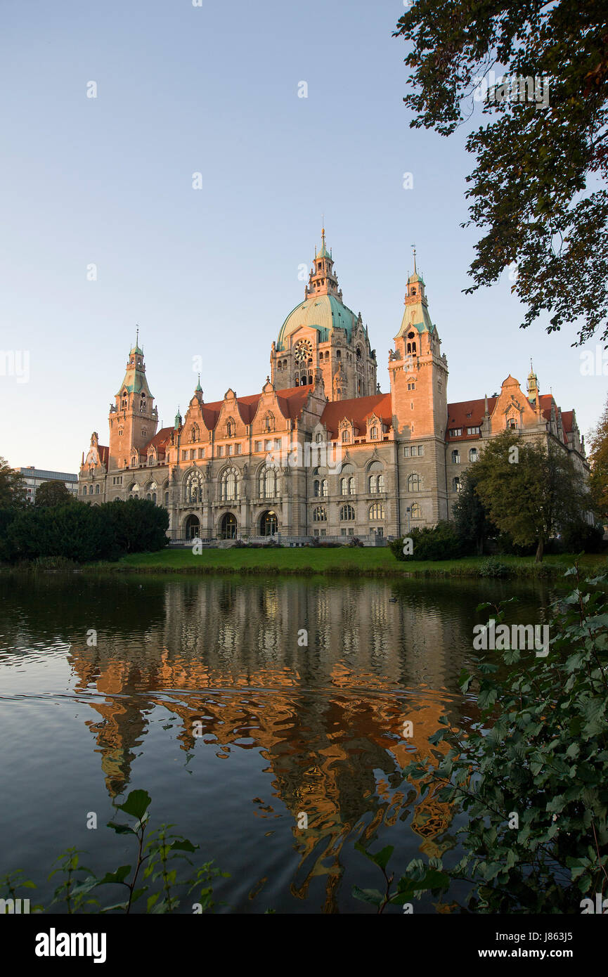 sunset tourism mood town hall worth seeing city hanover provincial ...