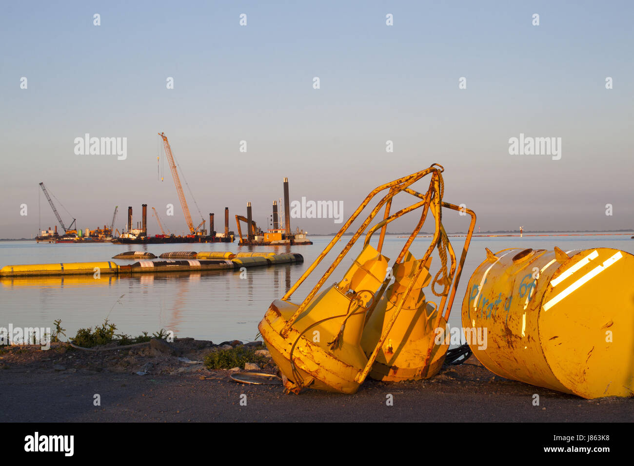 gdf suez energy power plant cooling Stock Photo - Alamy