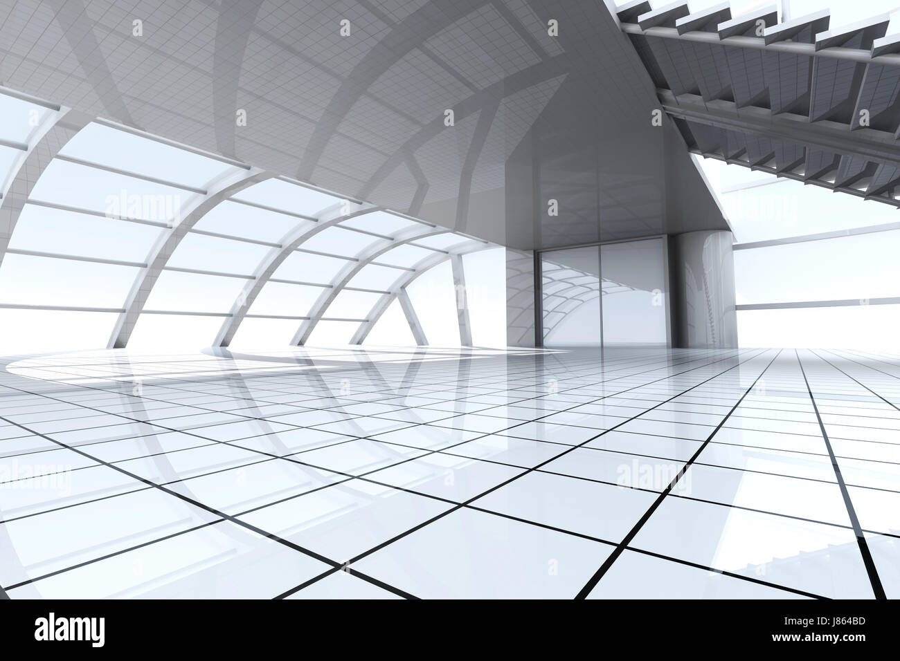 hall house building office corridor graphic modern modernity window ...