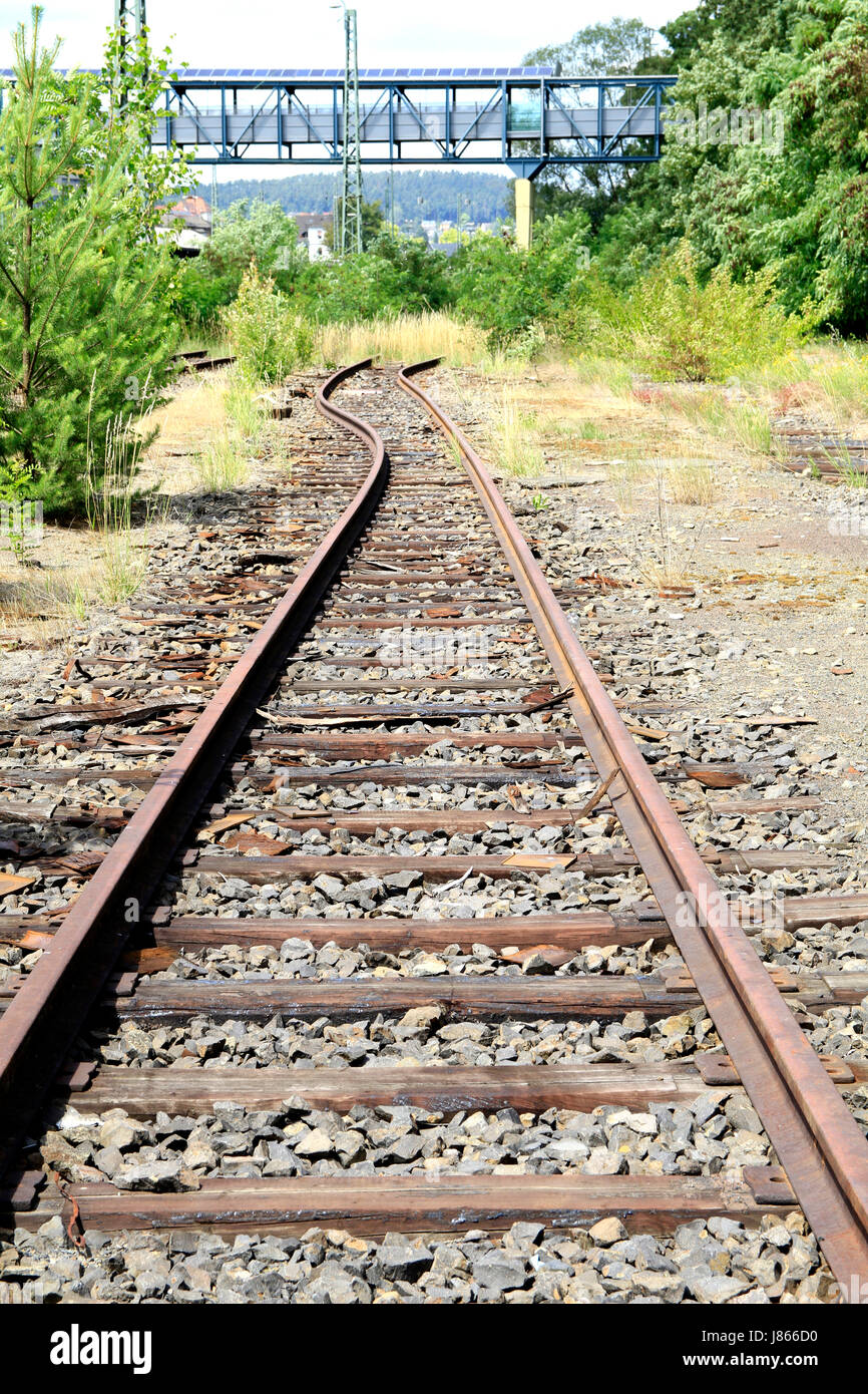 tracks rail railway rails alone lonely railway locomotive train engine ...