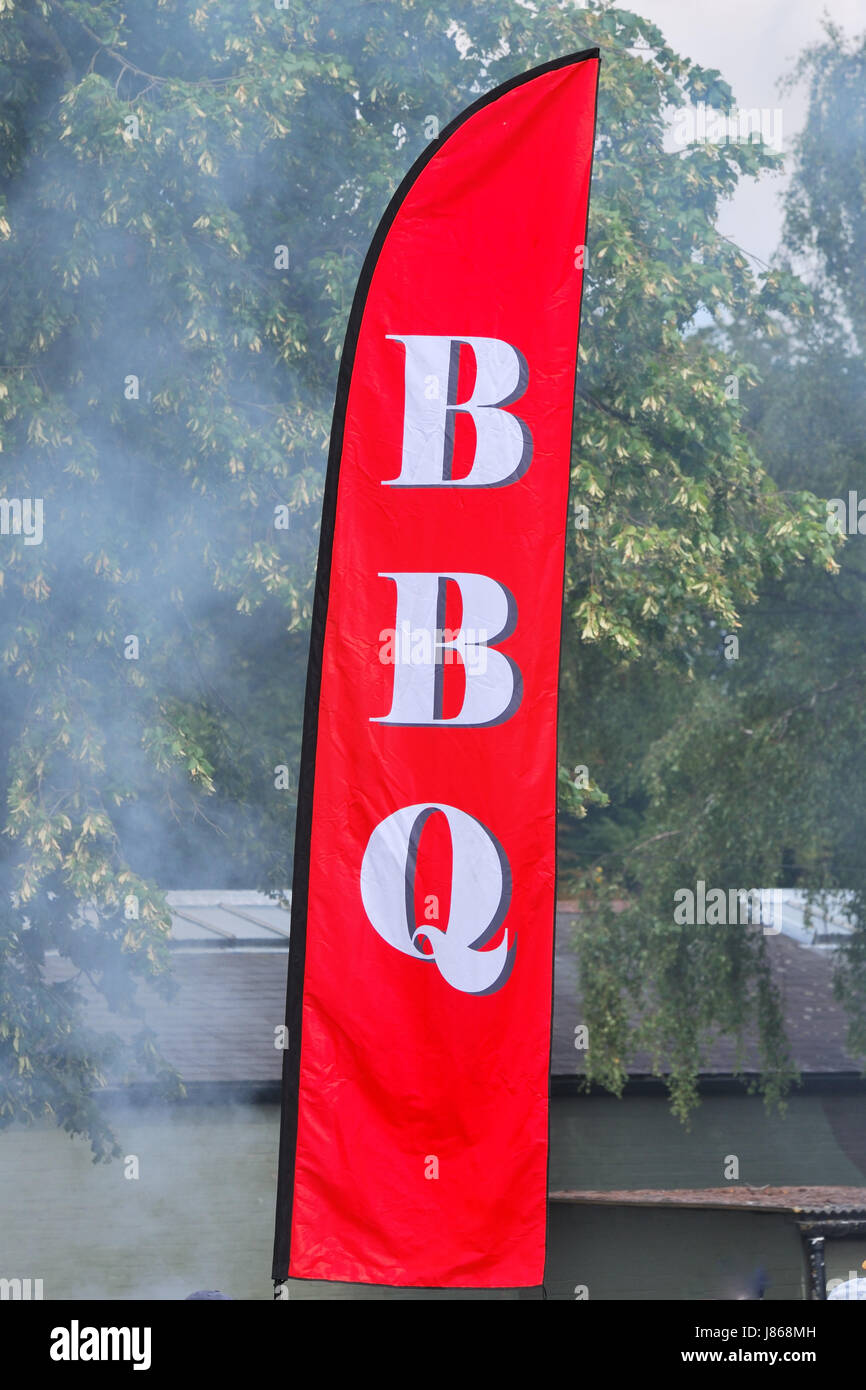 outdoor, flag, grill, barbecue, barbeque, sign, bbq, bar-b-q, red ...