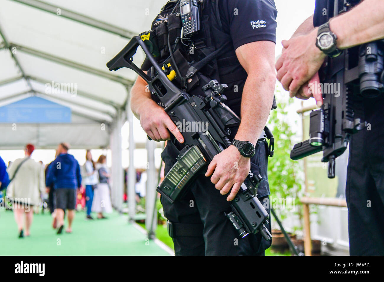 Welsh armed police hi-res stock photography and images - Alamy