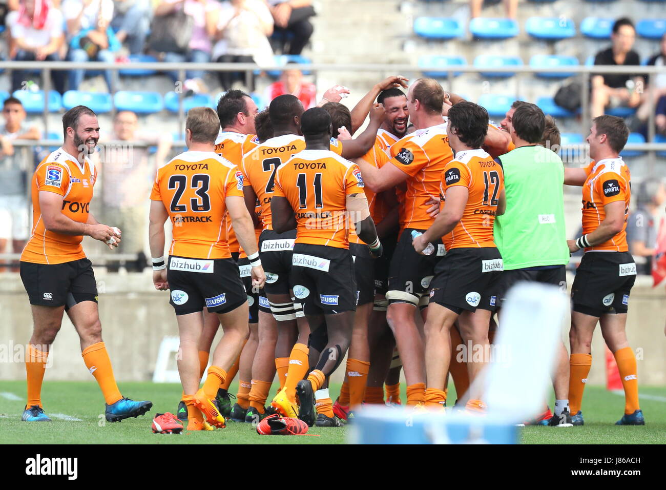 Tokyo, Japan. 27th May, 2017. Cheetahs team group (Cheetahs) Rugby ...