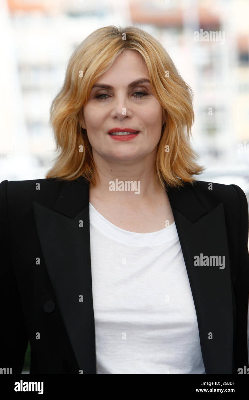 Cannes, France. 27th May, 2017. Emmanuelle Seigner poses at the ...