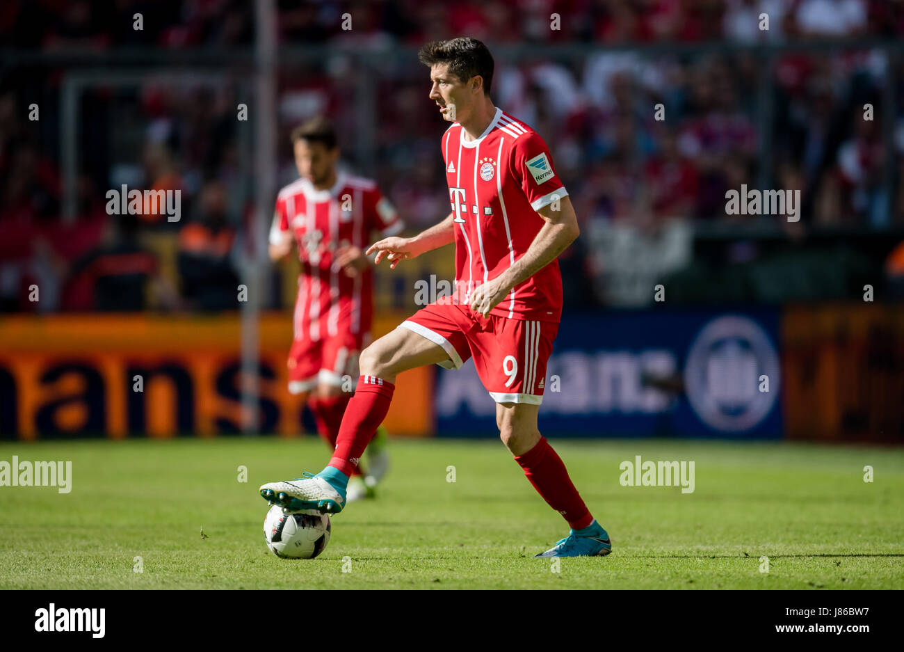 Munich's player Robert Lewandowski during the German Bundesliga soccer ...