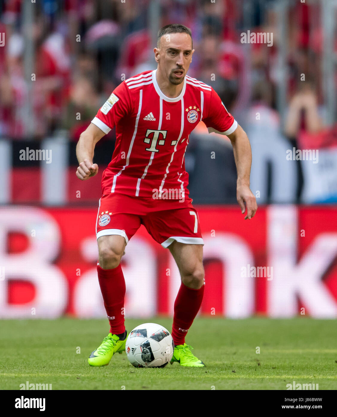 Munich's player Franck Ribery during the German Bundesliga soccer match ...