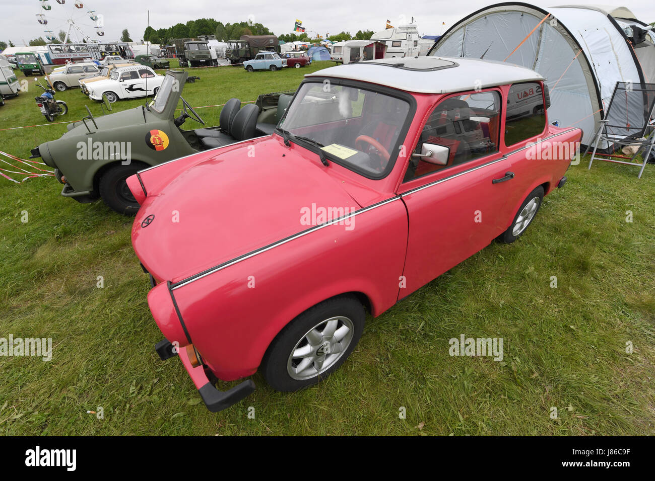 "Trabants" can be seen on the premises of the International Trabant ...