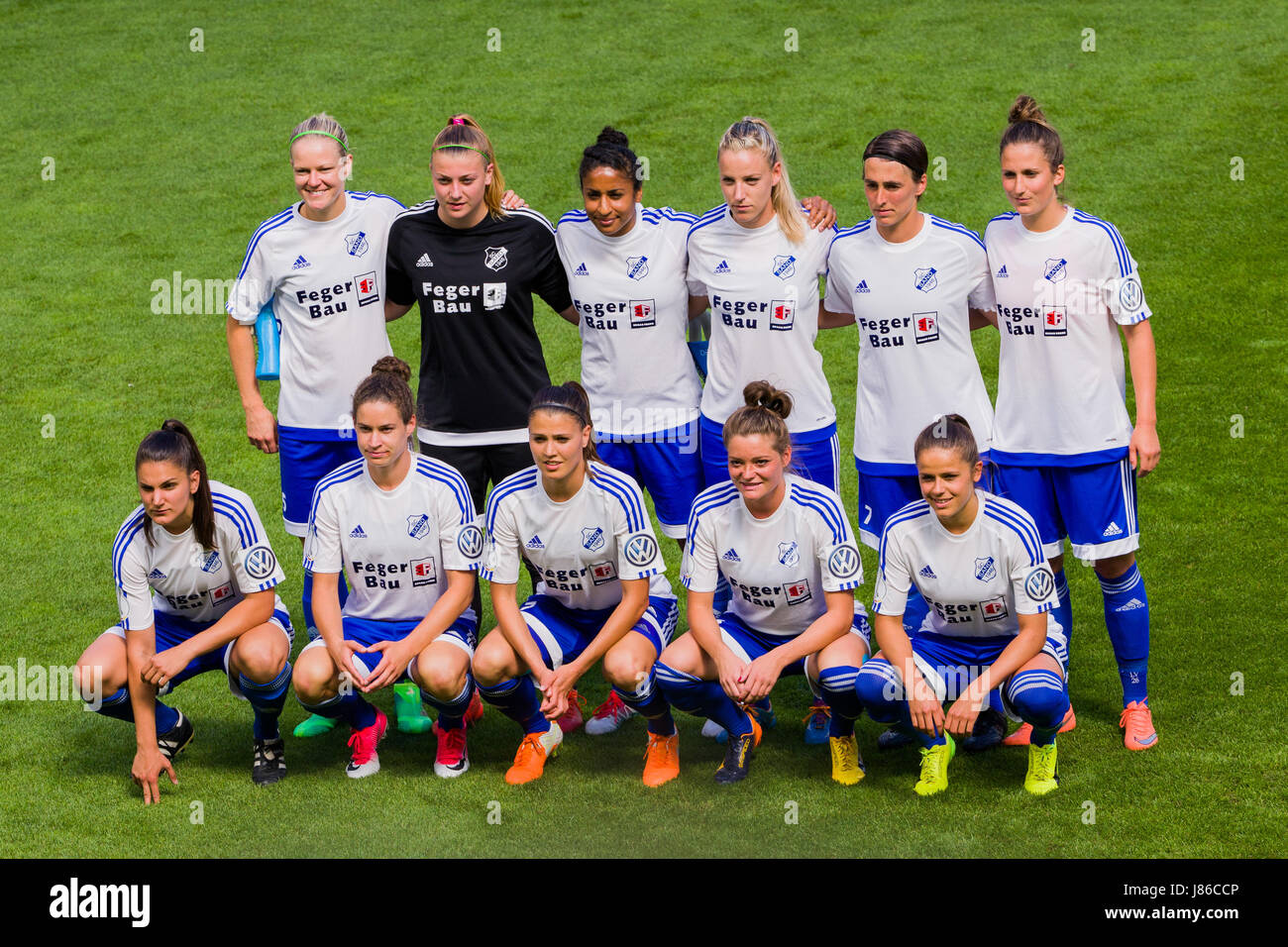 Sand's women's soccer team poses for a group picture before the ...