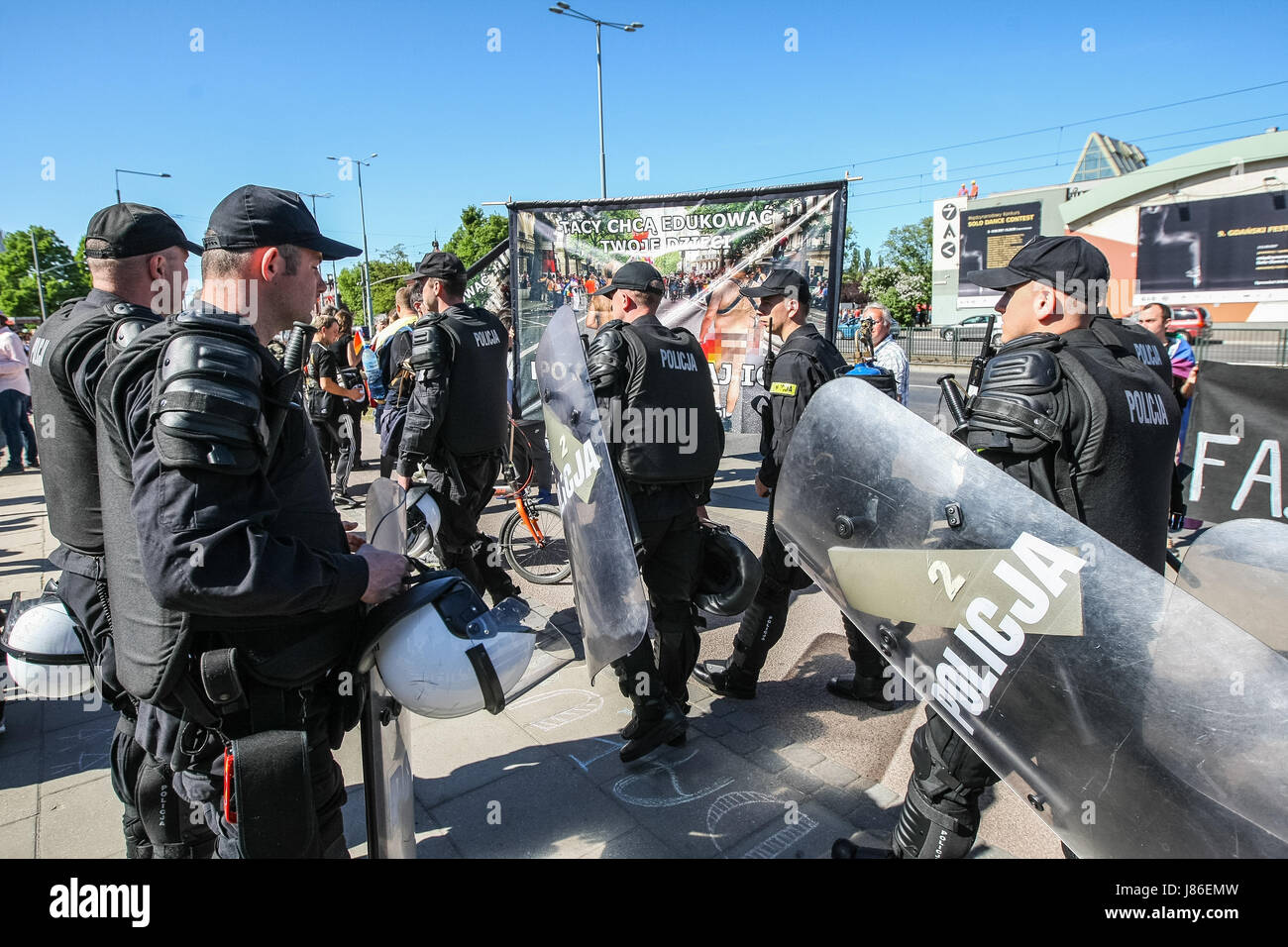 Gdansk, Poland. 27th May, 2017. Anti-riot Special Police Unit (OPP ...