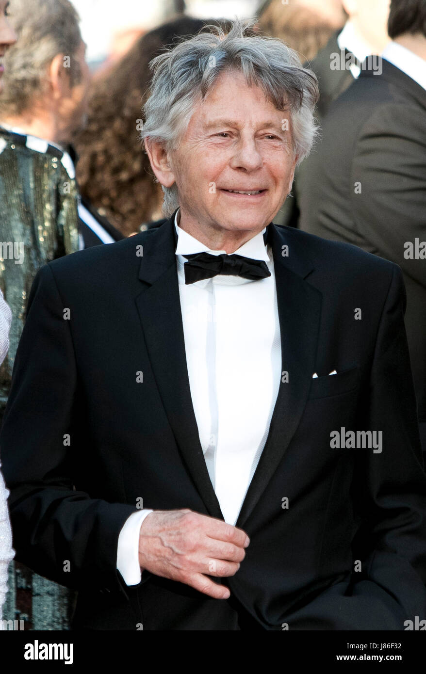 Cannes, France. 27th May, 2017. Director Roman Polanski arrives for the ...
