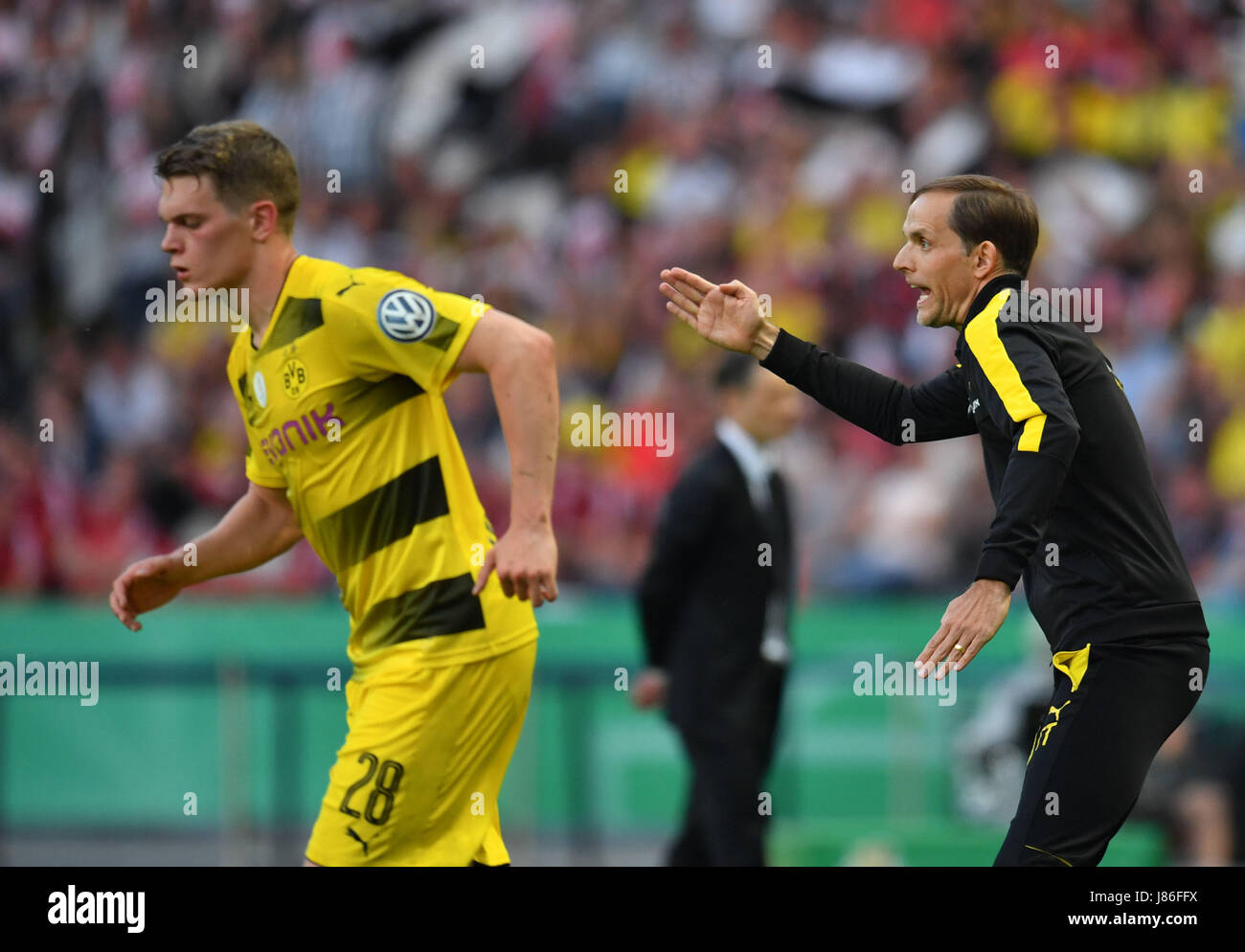 Berlin, Germany. 27th May, 2017. Dortmund's headcoach Thomas Tuchel ...
