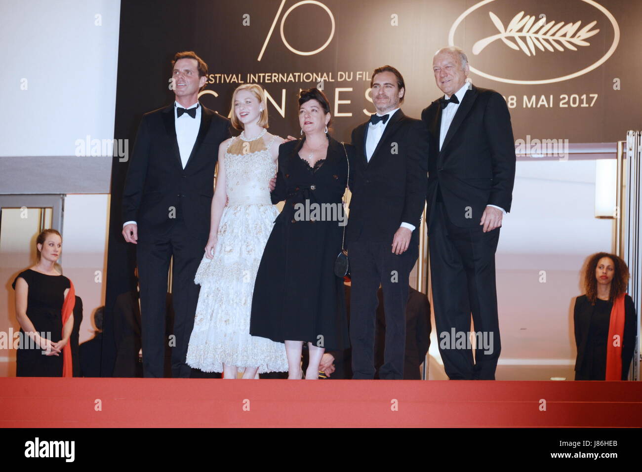 Cannes, France. 27th May, 2017. Alex Manette, Ekaterina Samsonov ...