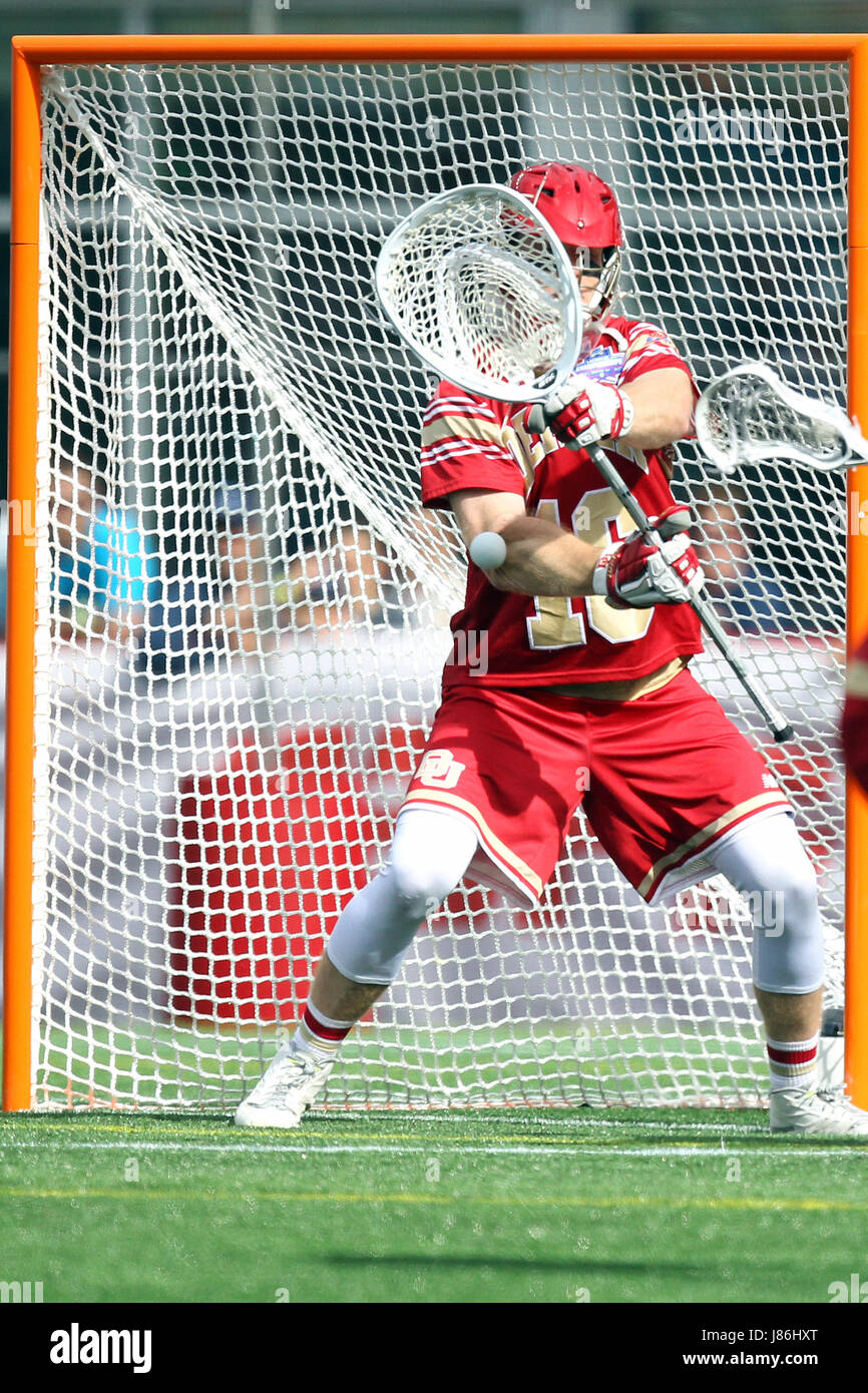 Gillette Stadium. 27th May, 2017. MA, USA; Denver Pioneers goalie Alex ...