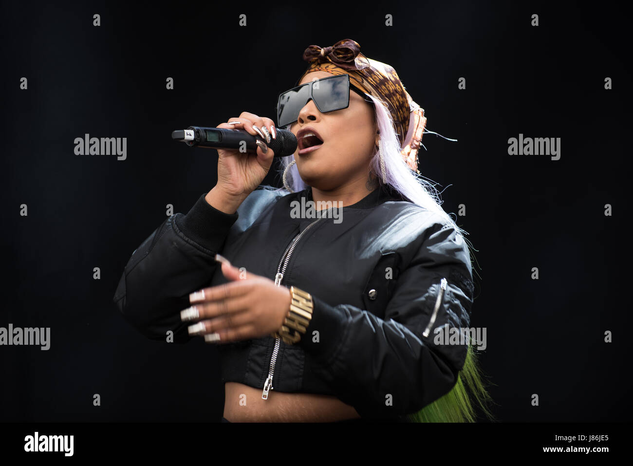 Southampton, Hampshire, UK. 27thth May, 2017. Stefflon Don performs on ...