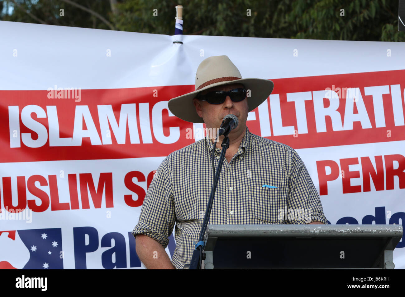Sydney, Australia. 28 May 2017. Pictured: Dr Jim Sternhell speaks at ...