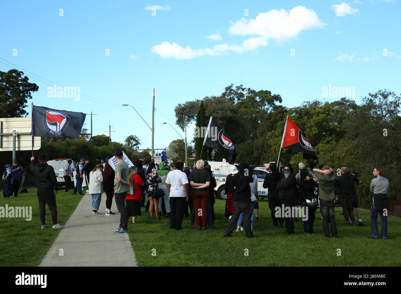 Sydney, Australia. 28 May 2017. Party for Freedom organised a protest ...