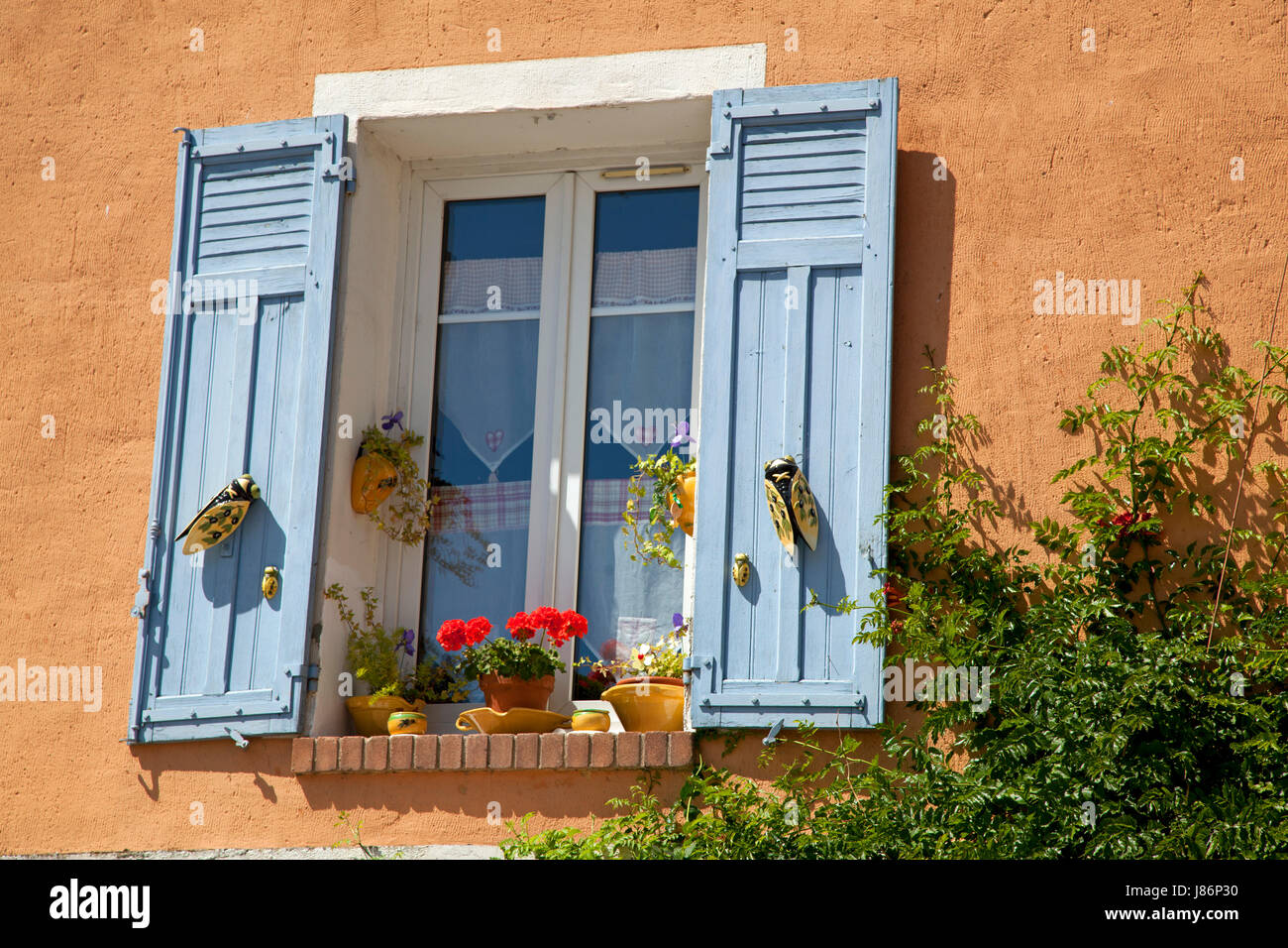 window porthole dormer window pane france Provence house building ...