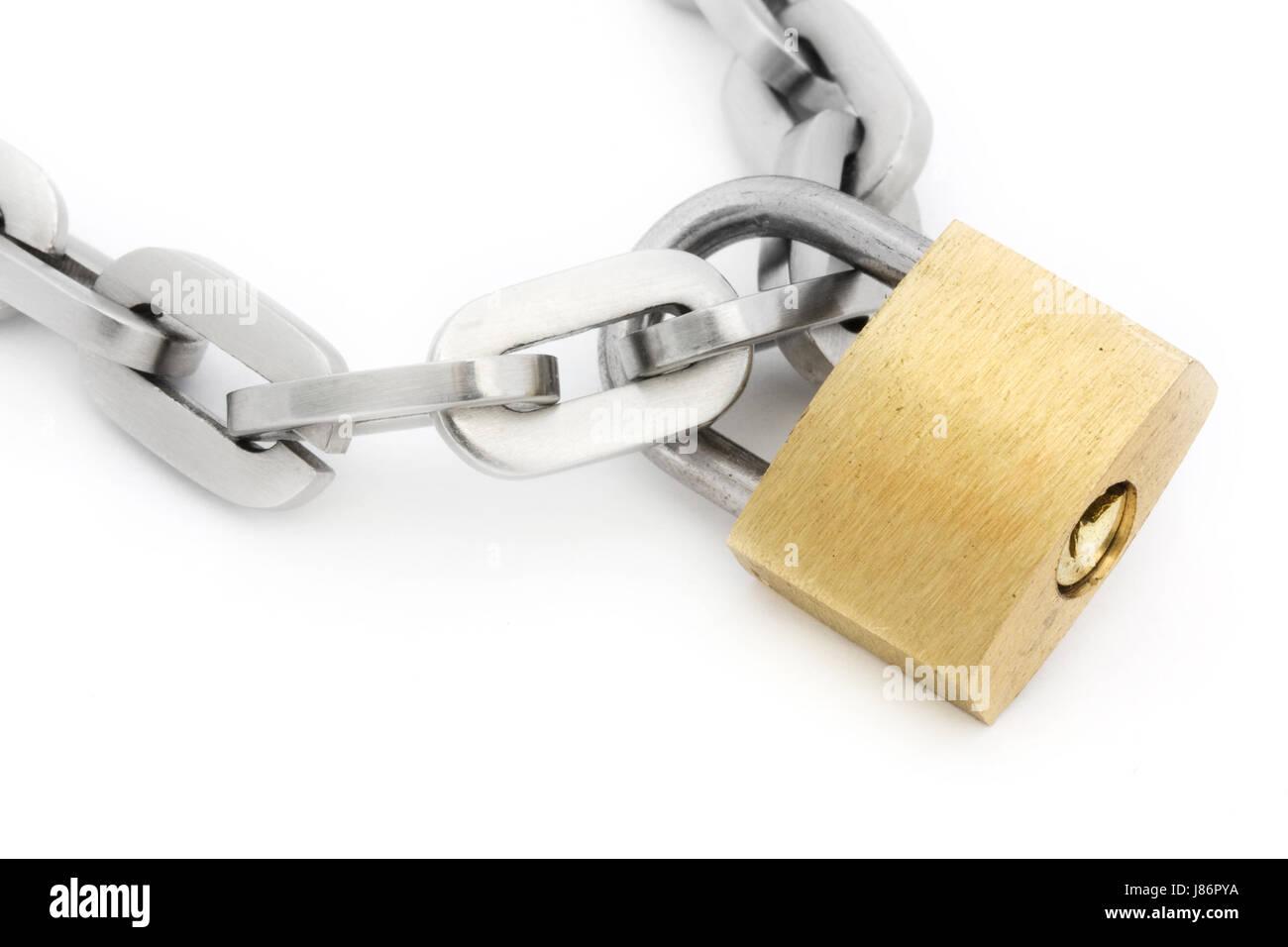 lock silver chain white lock object isolated colour industrial hardware ...