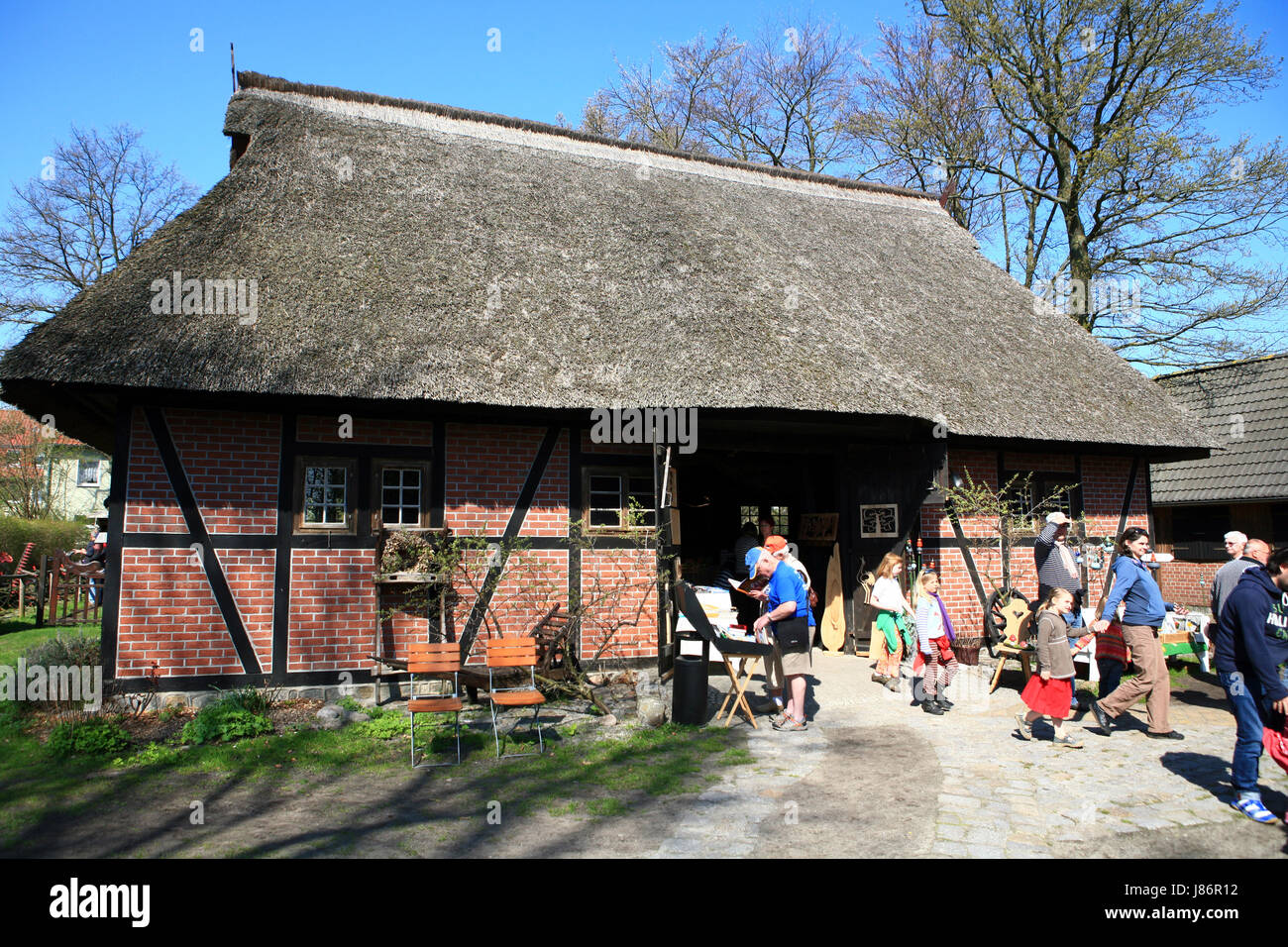 traditional reed house Stock Photo - Alamy