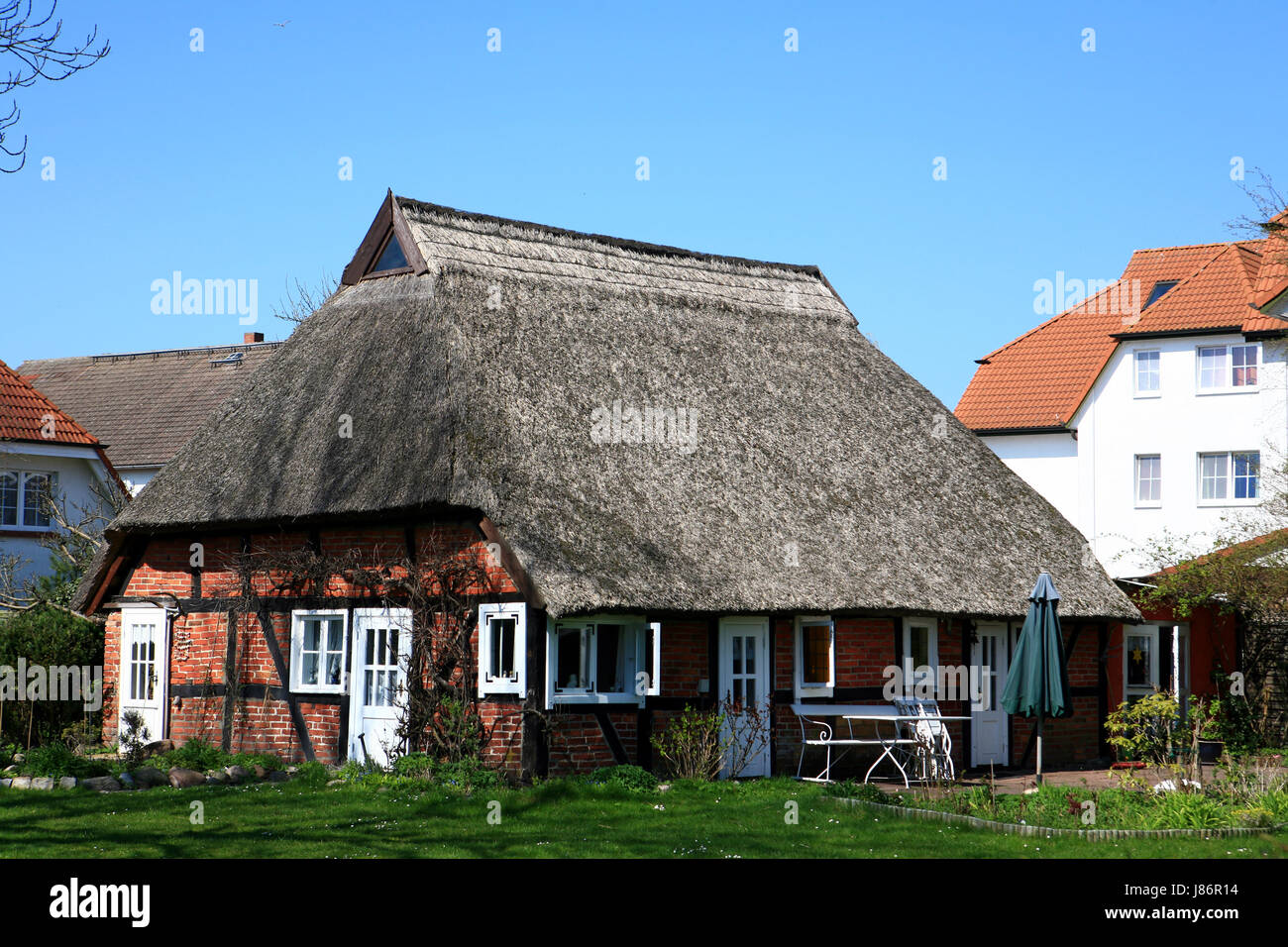 traditional reed house Stock Photo - Alamy