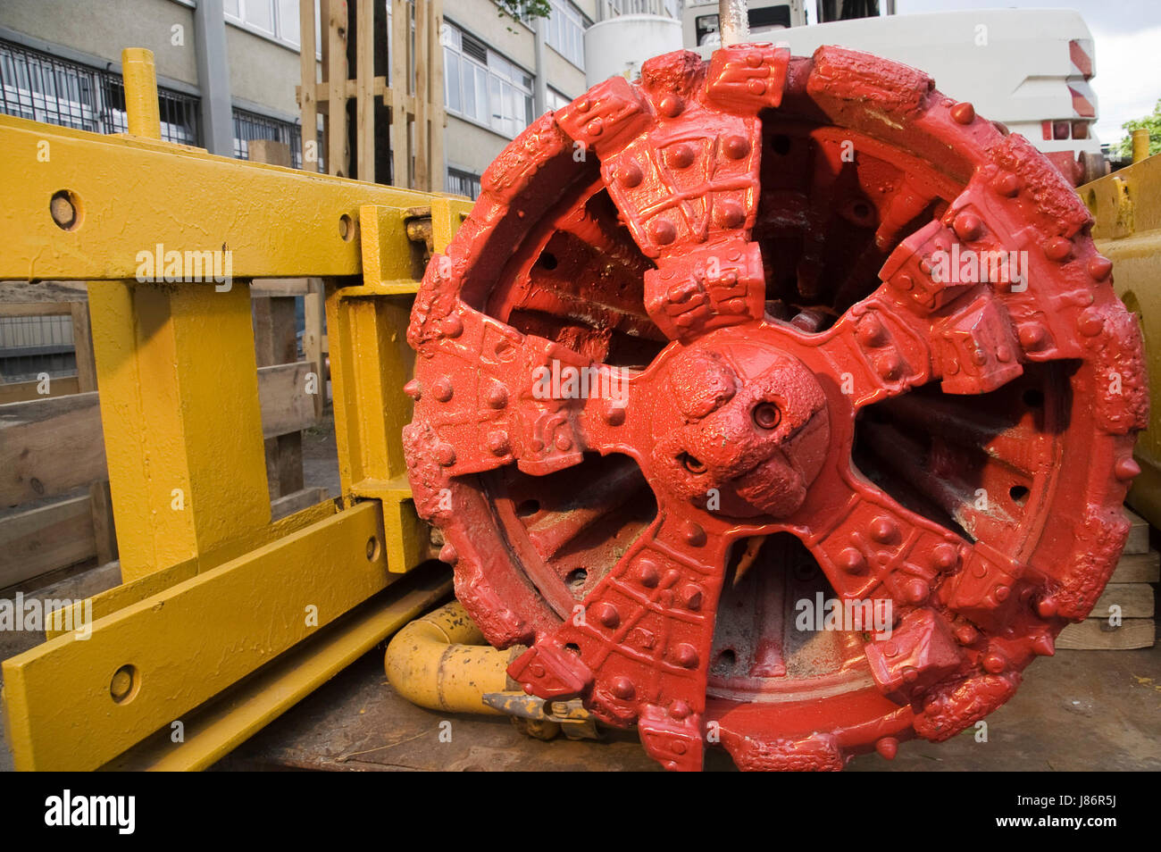 construction site tool object steel metal one drill civil engineering ...