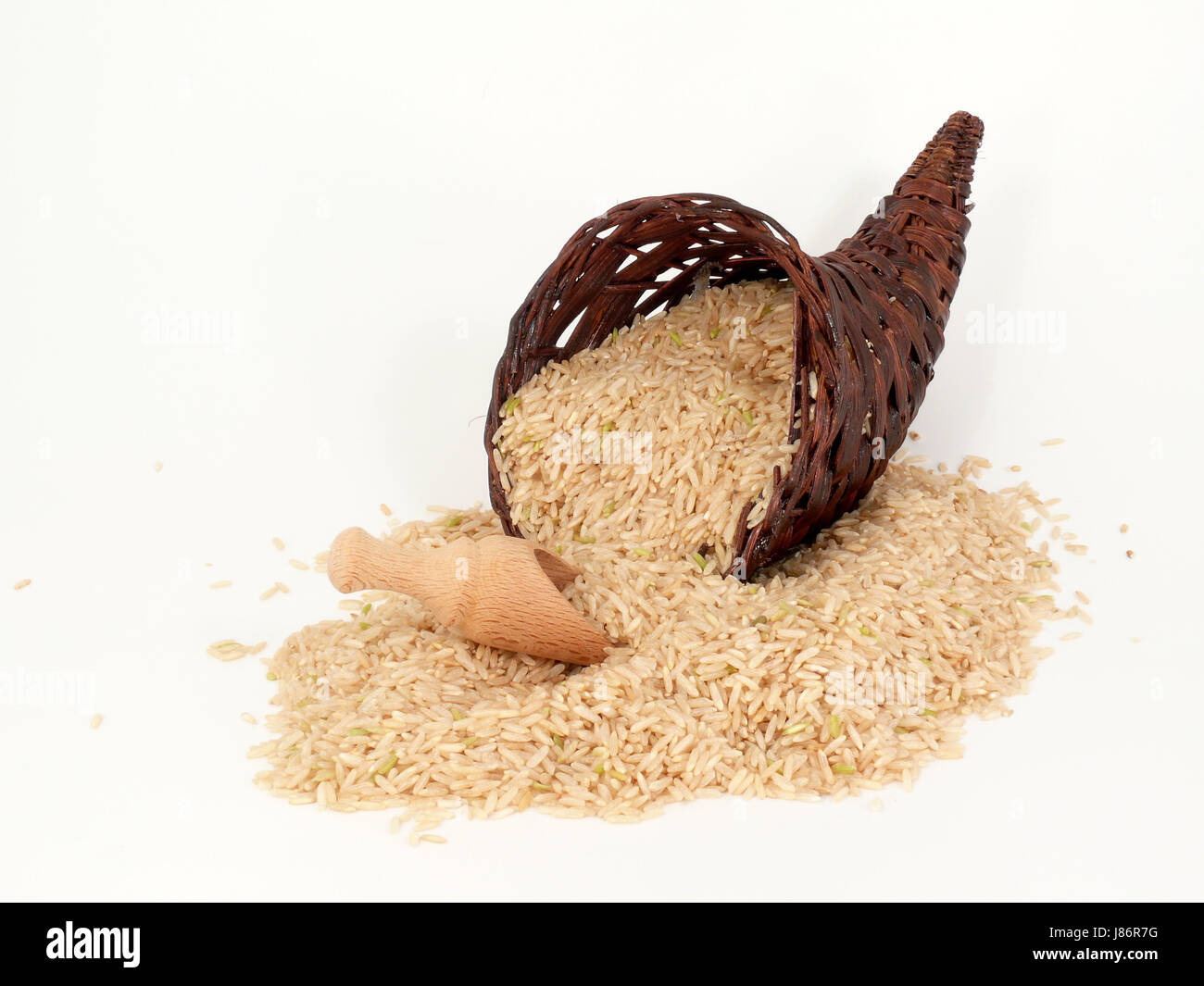 vollkornreis in cornucopia Stock Photo - Alamy