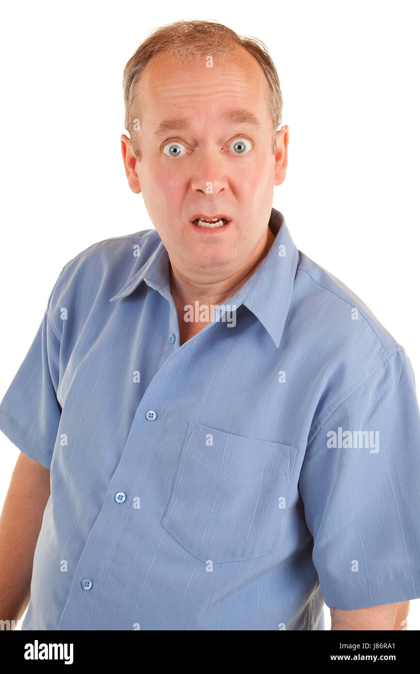 portrait standing wondering confused man surprised astonished guy ...