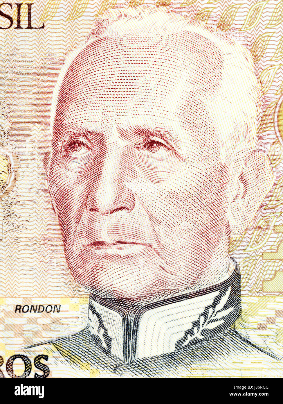 Candido Rondon portrait from Brazilian money Stock Photo - Alamy