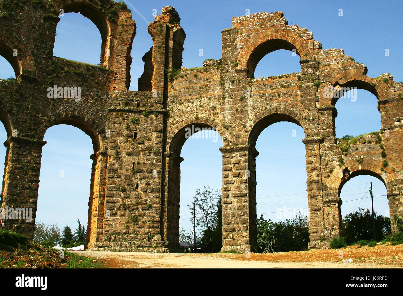 turkey antiquity roman aqueduct conduit river water ruin drinking water ...