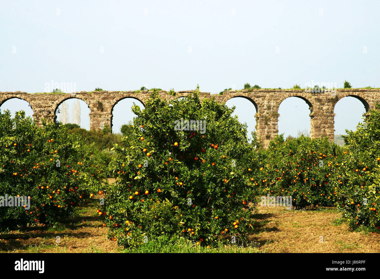 turkey antiquity roman aqueduct conduit river water ruin drinking water ...