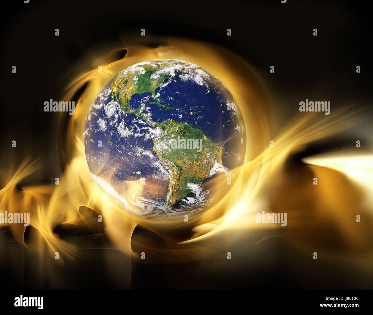 Planet in fire hi-res stock photography and images - Alamy