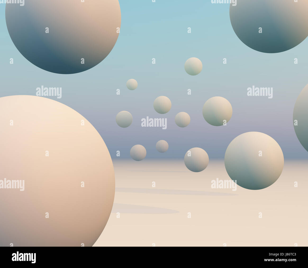 horizon abstract balls away backdrop background blue beautiful ...