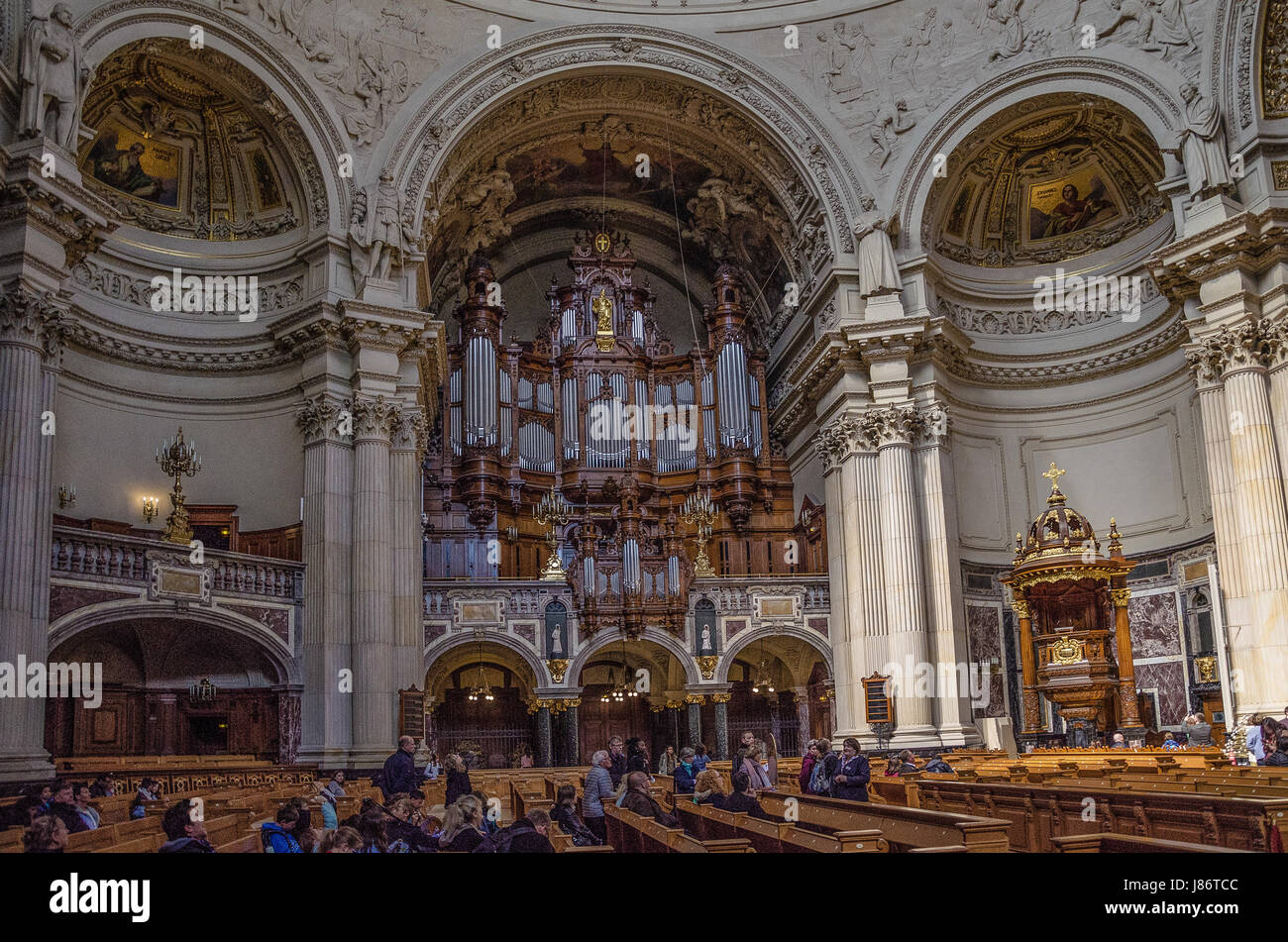 The Cathedral of Berlin is the largest church in the city, and it ...