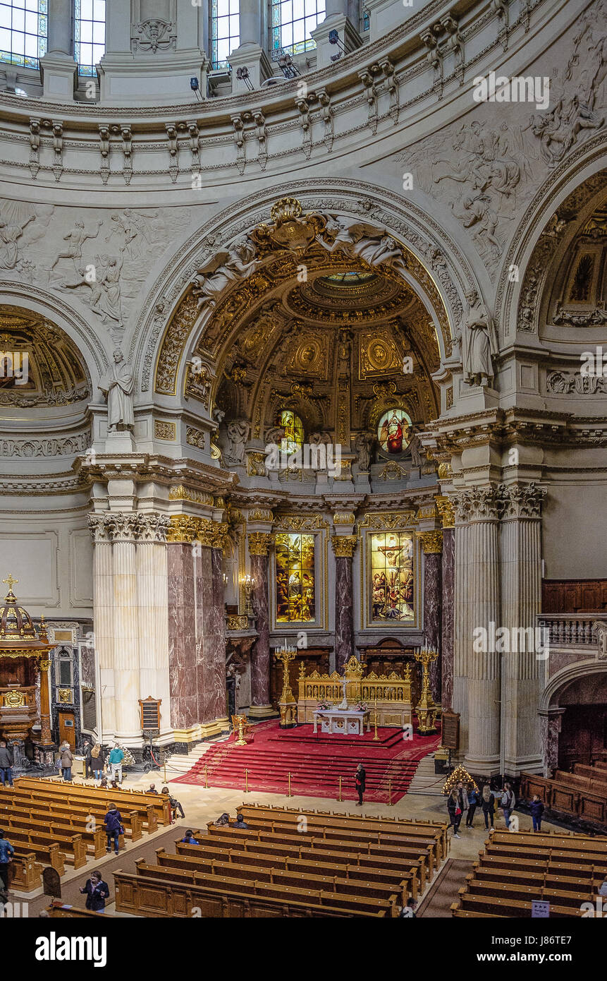 The Cathedral of Berlin is the largest church in the city, and it ...