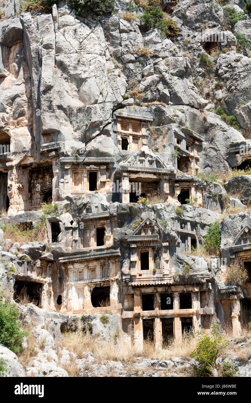 Necropolis cliff tomb hi-res stock photography and images - Alamy