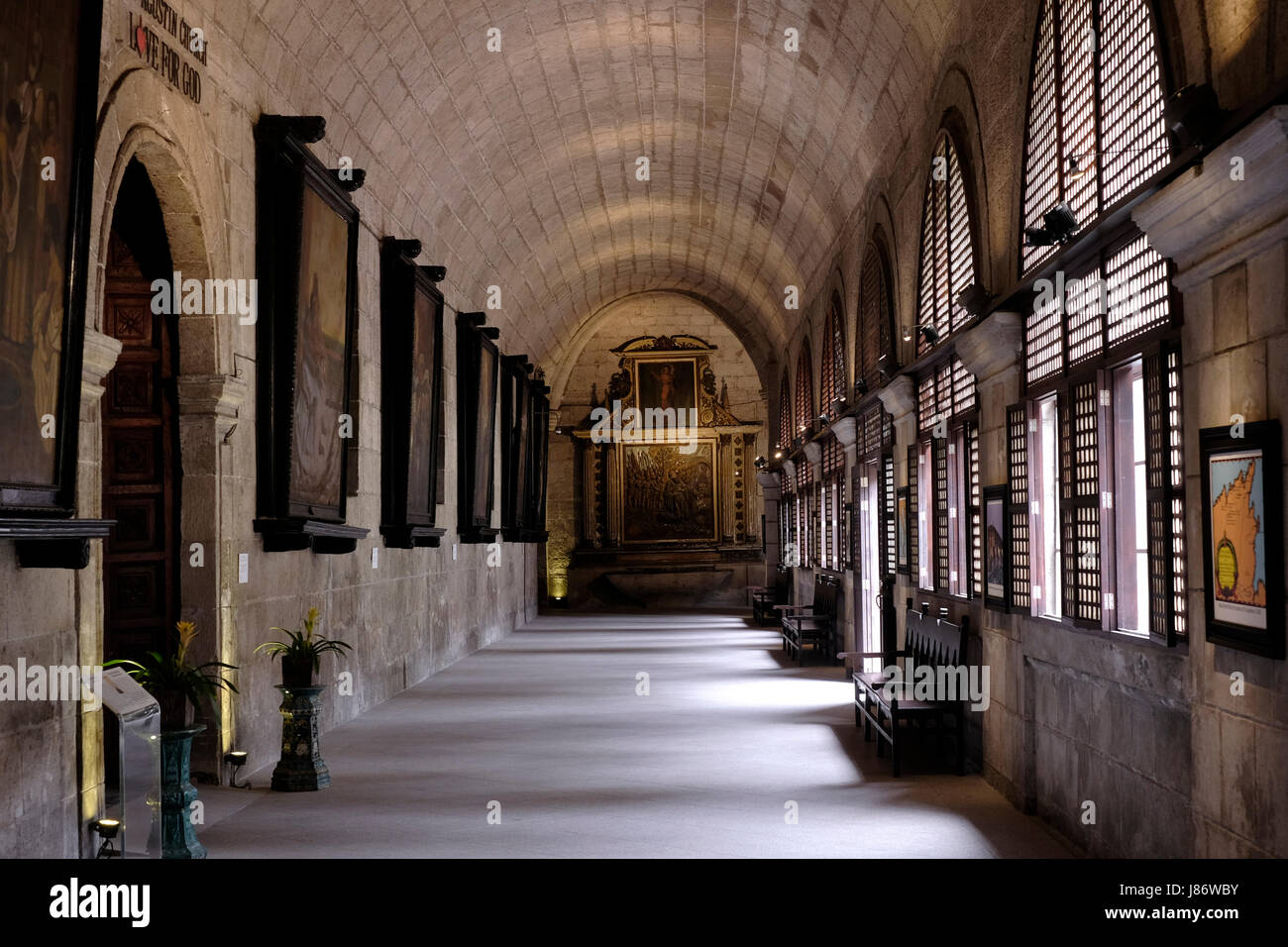 Interior cloister of Casa Manila a museum depicting colonial lifestyle ...