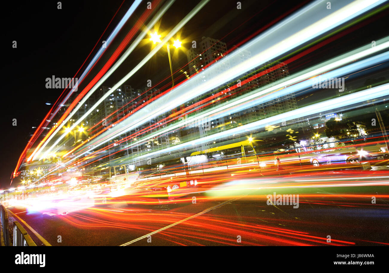traffic, transportation, night, nighttime, car, automobile, vehicle ...