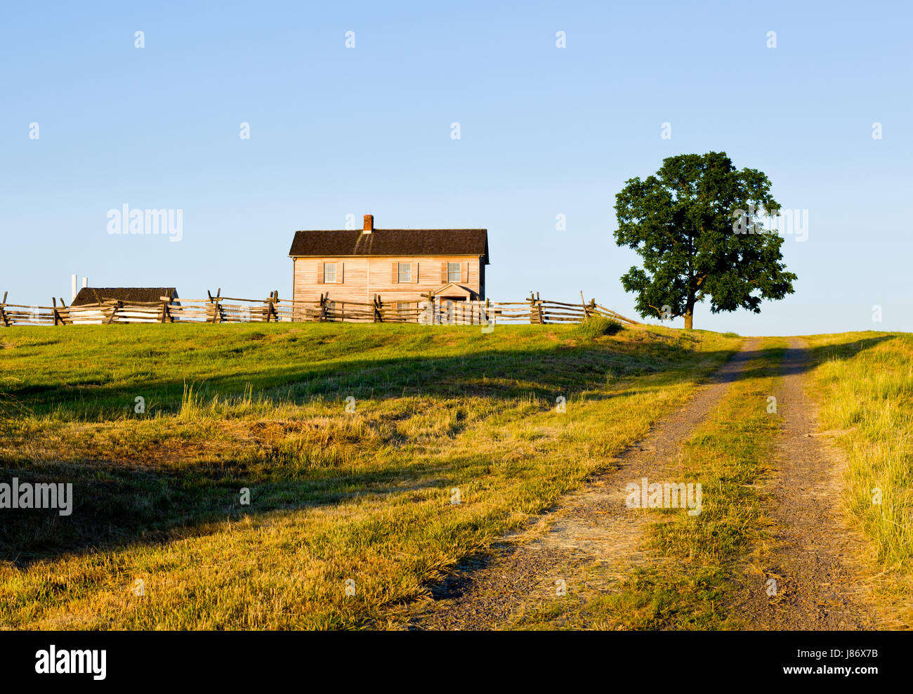 historical, monument, park, american, battle, sunset, tourism, bull ...