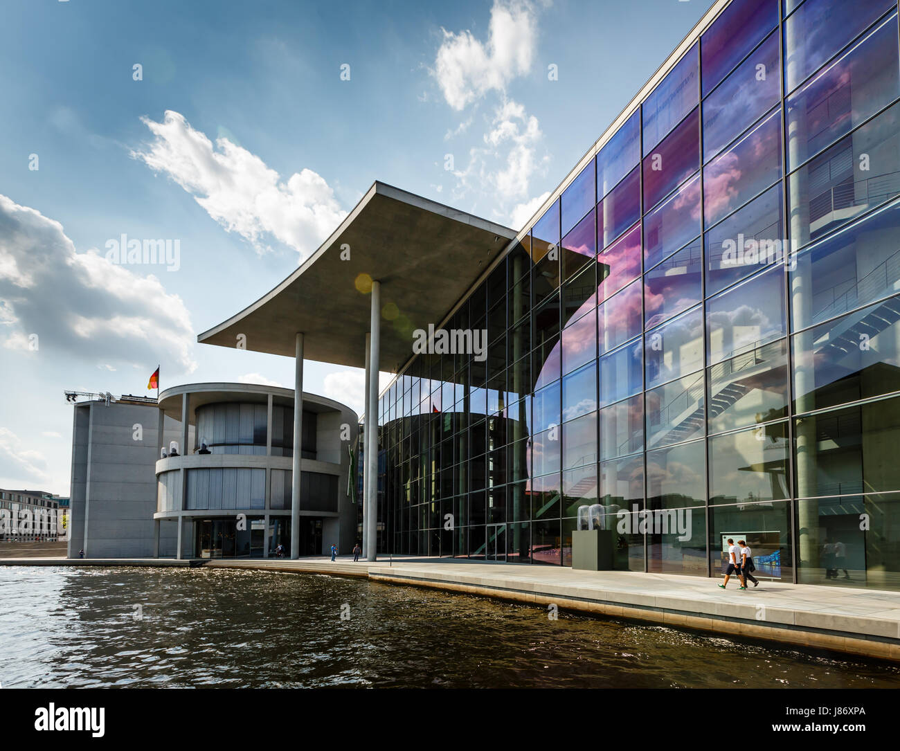 German Chancellery (Bundeskanzleramt) Building near Reichstag in Berlin ...