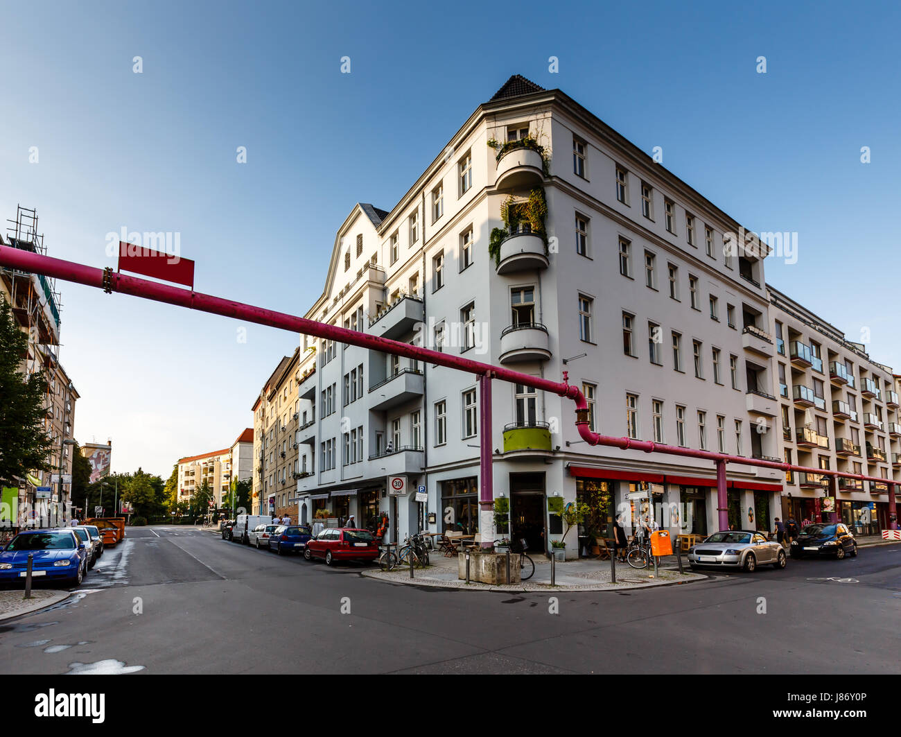 Street and Crossroads in the Center of Berlin, Germany Stock Photo - Alamy