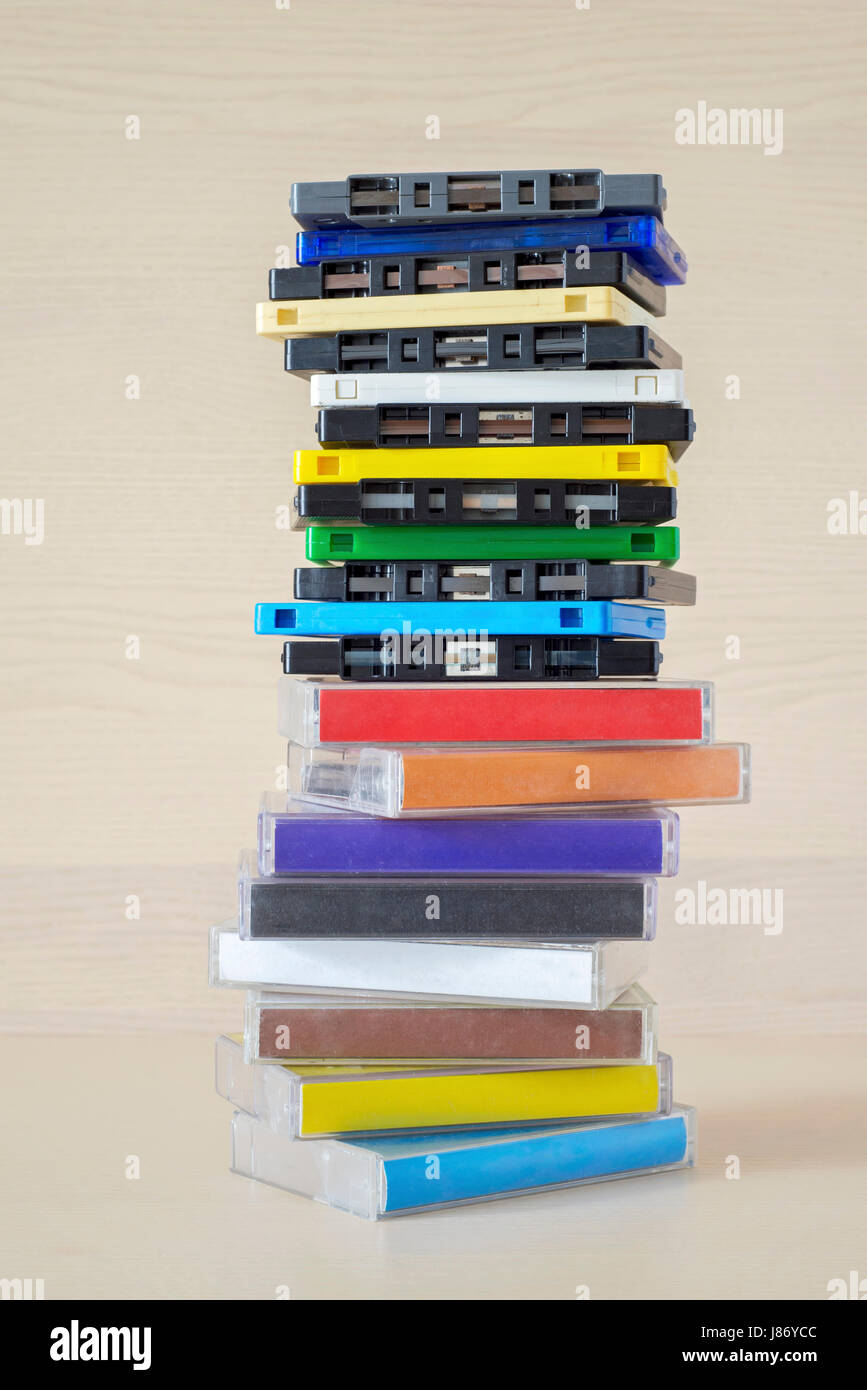Blue cassettes hi-res stock photography and images - Alamy
