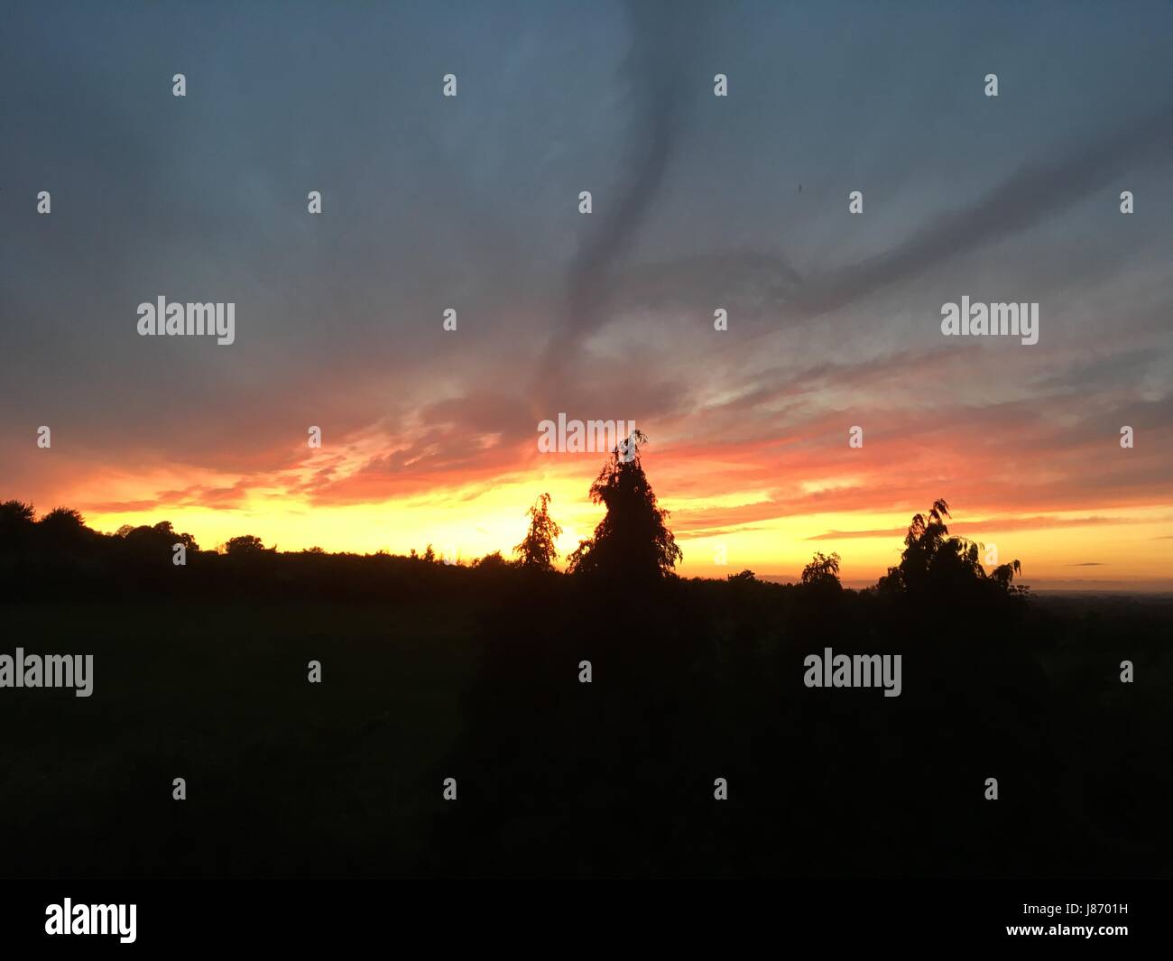 Night sky sunset Stock Photo - Alamy