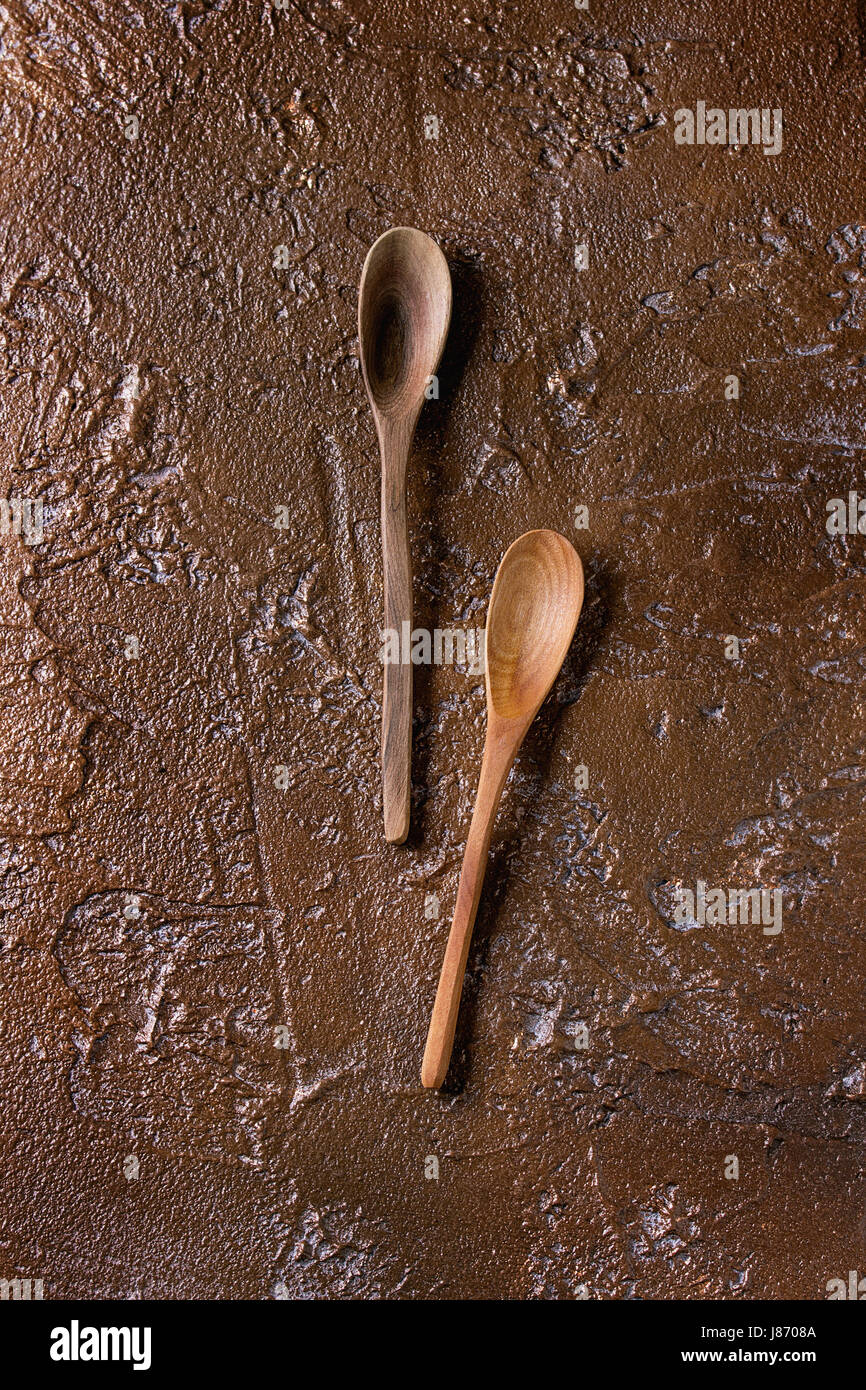 Two wooden spoons Stock Photo - Alamy